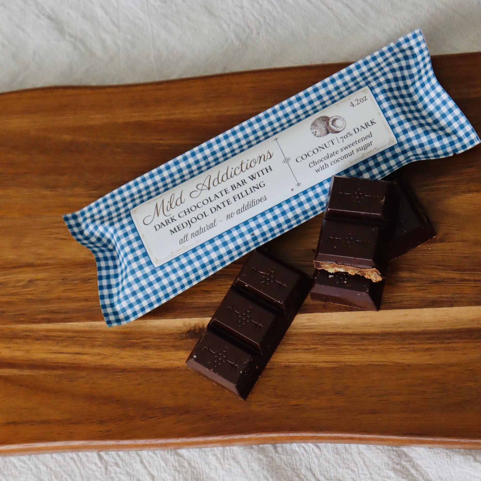 Coconut Dark Chocolate Large Mild Addictions Bar – Shout and About